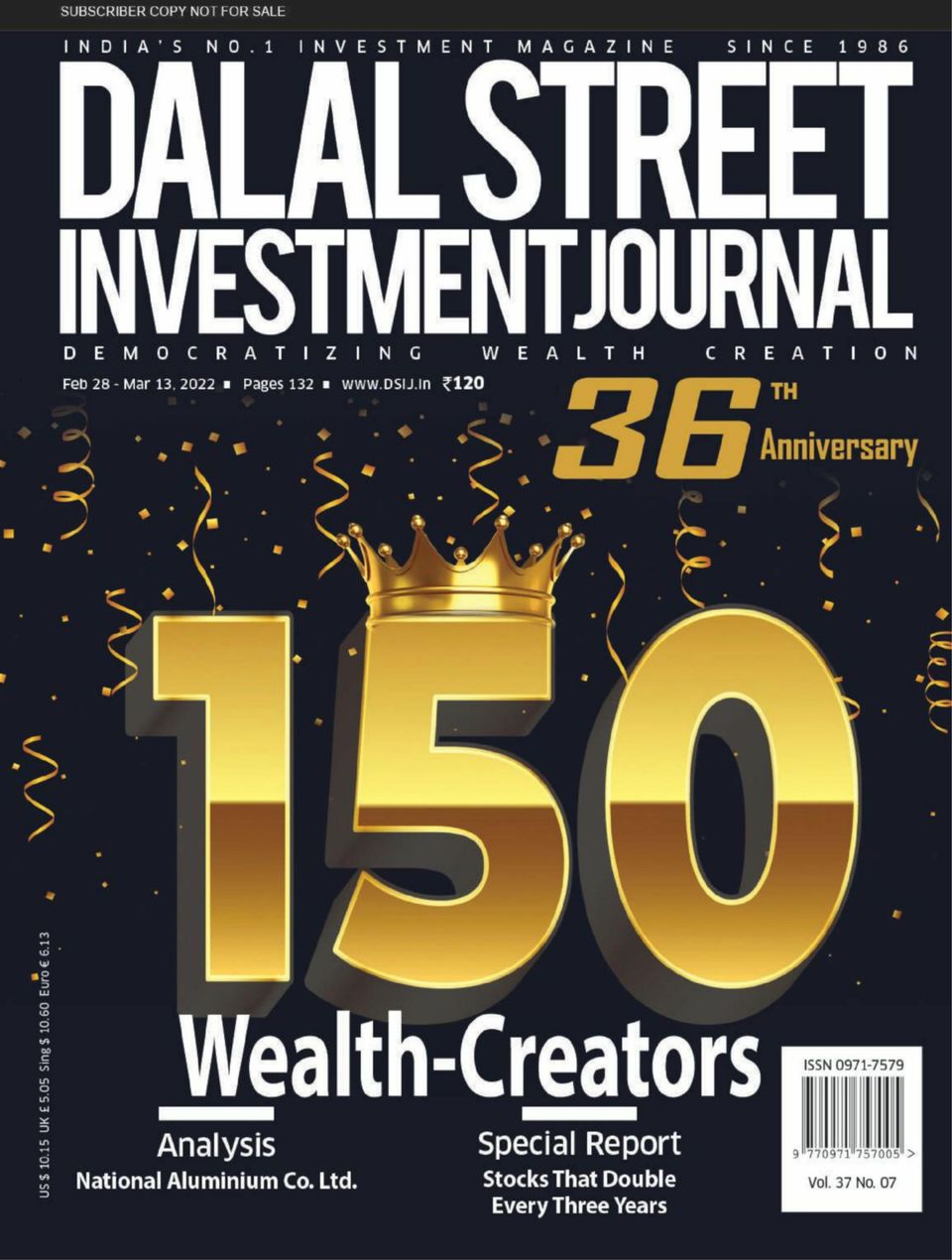 Get digital access to Dalal Street Investment Journal - February 28, 2022 issue | Magzter.com
